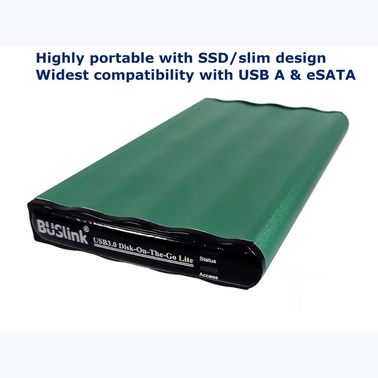 Disk-On-The-Go Slim SSD – USB 3.2 Gen 2/eSATA External Portable Drive ...